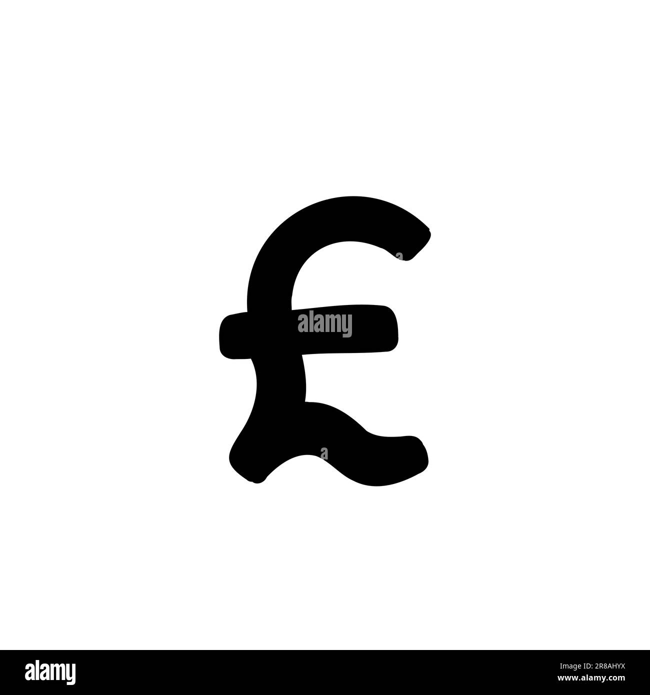 Scribble Pound Sterling GBR currency money finance sign icon. Vector ... Scribble Pound Sterling GBR currency money finance sign icon. Vector ...