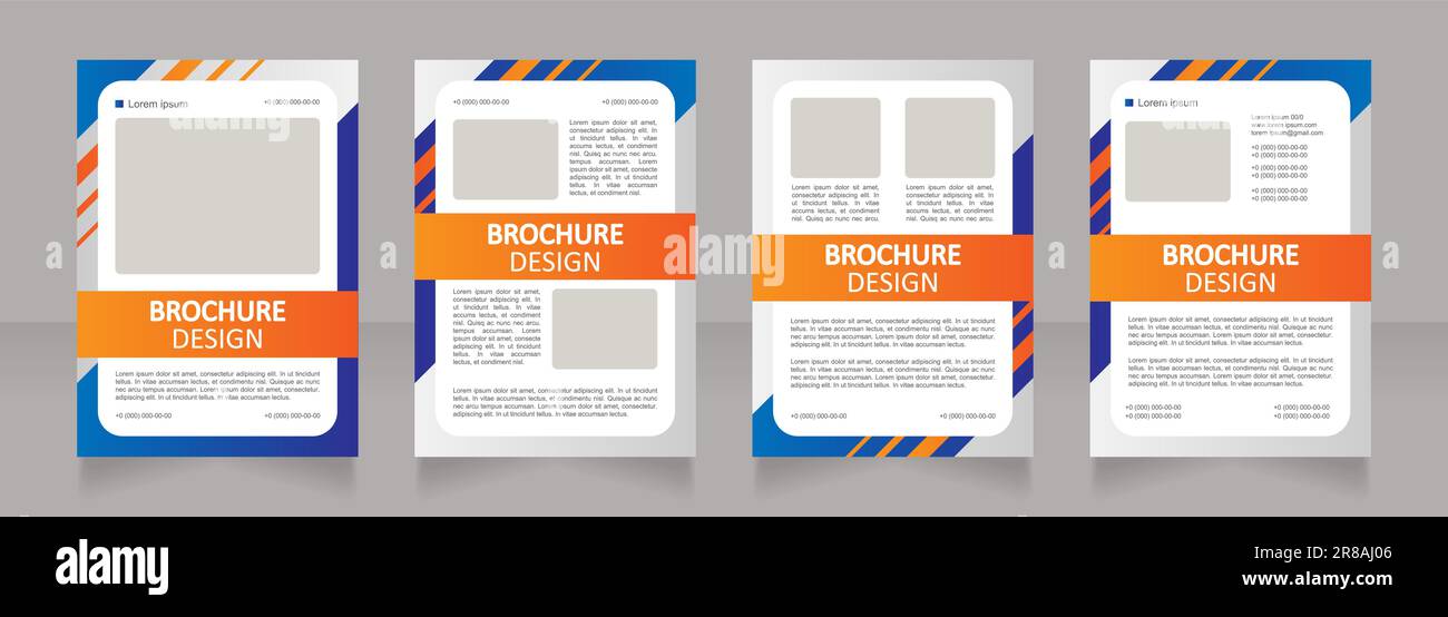 Foreign currency exchange service blank brochure layout design Stock ...