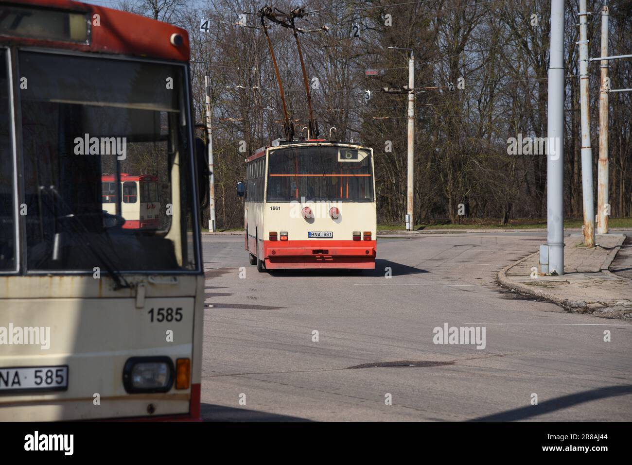 Skoda 14Tr trolleybus Stock Photo - Alamy