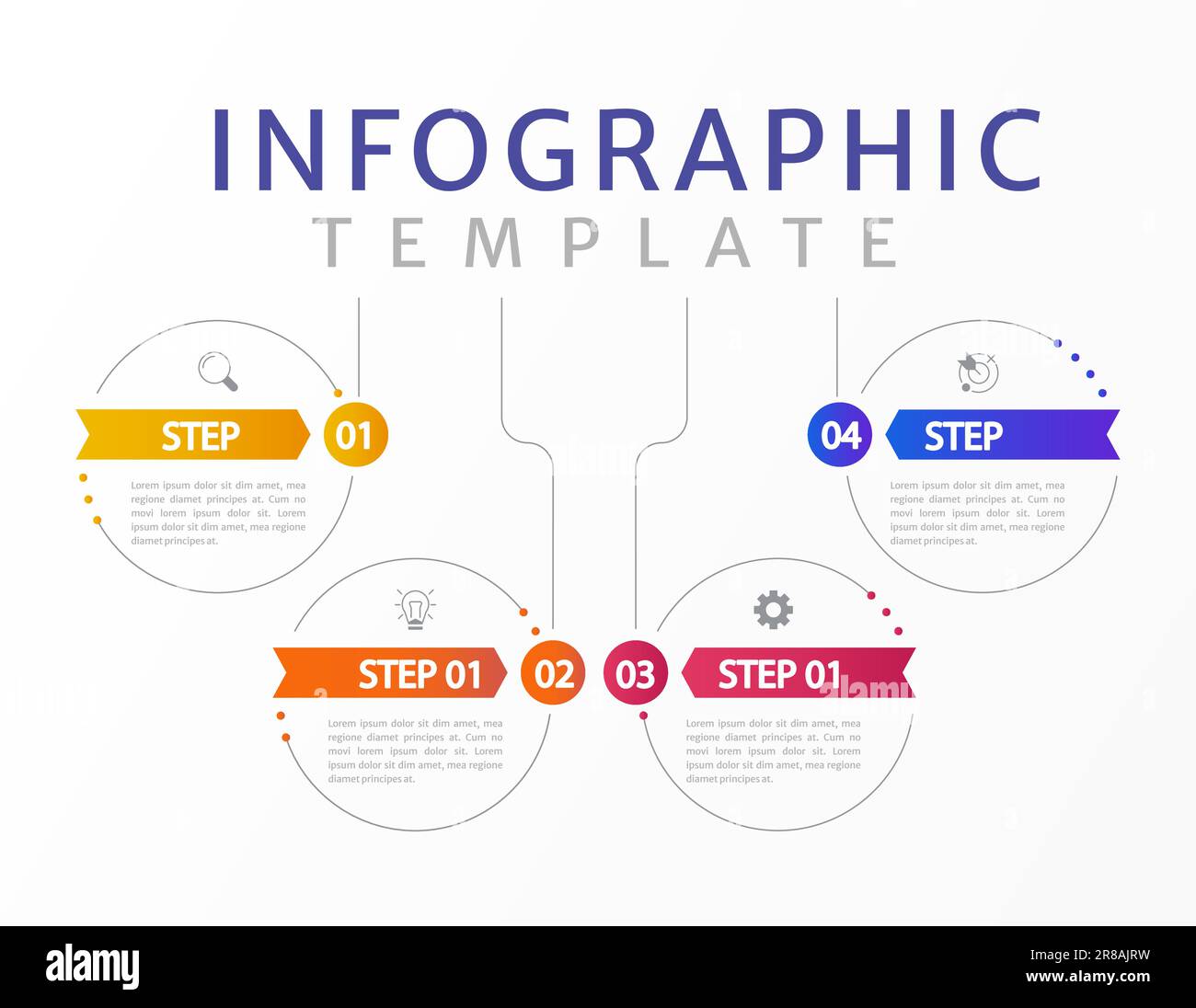 Company launch infographic chart design template Stock Vector Image ...