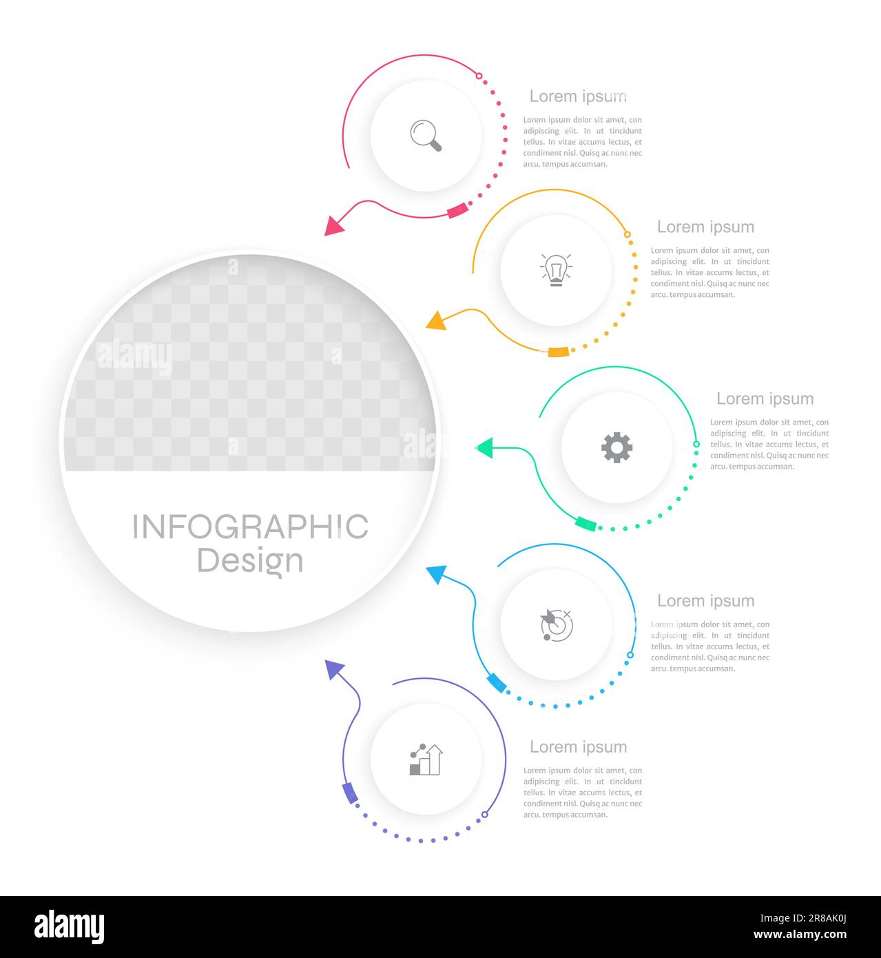 Business departments infographic chart design template Stock Vector ...