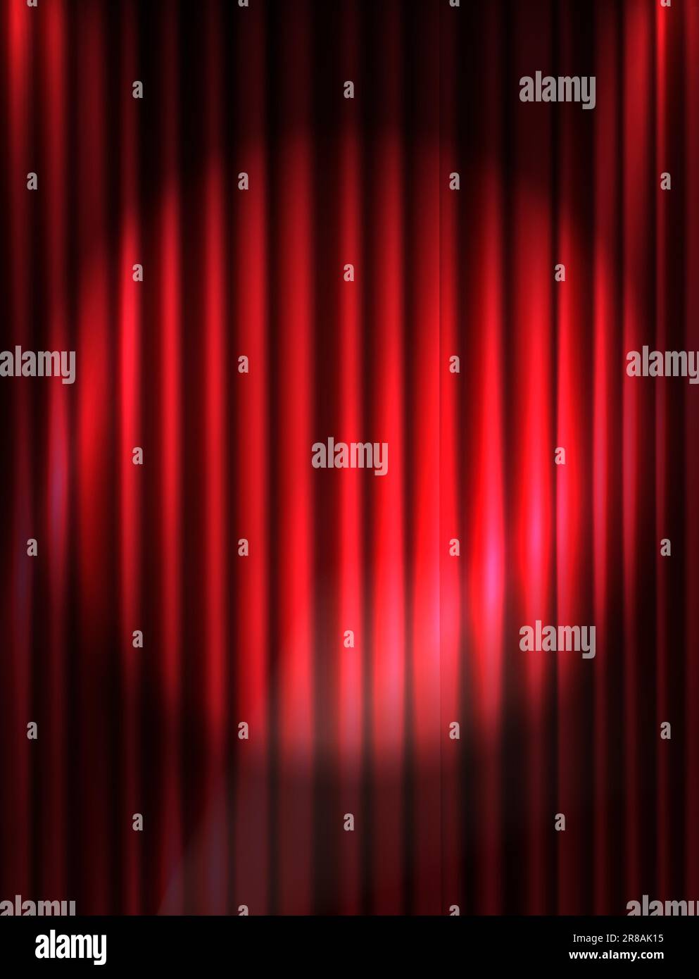 Vector realistic background. Red curtain stage with spotlight. Music ...