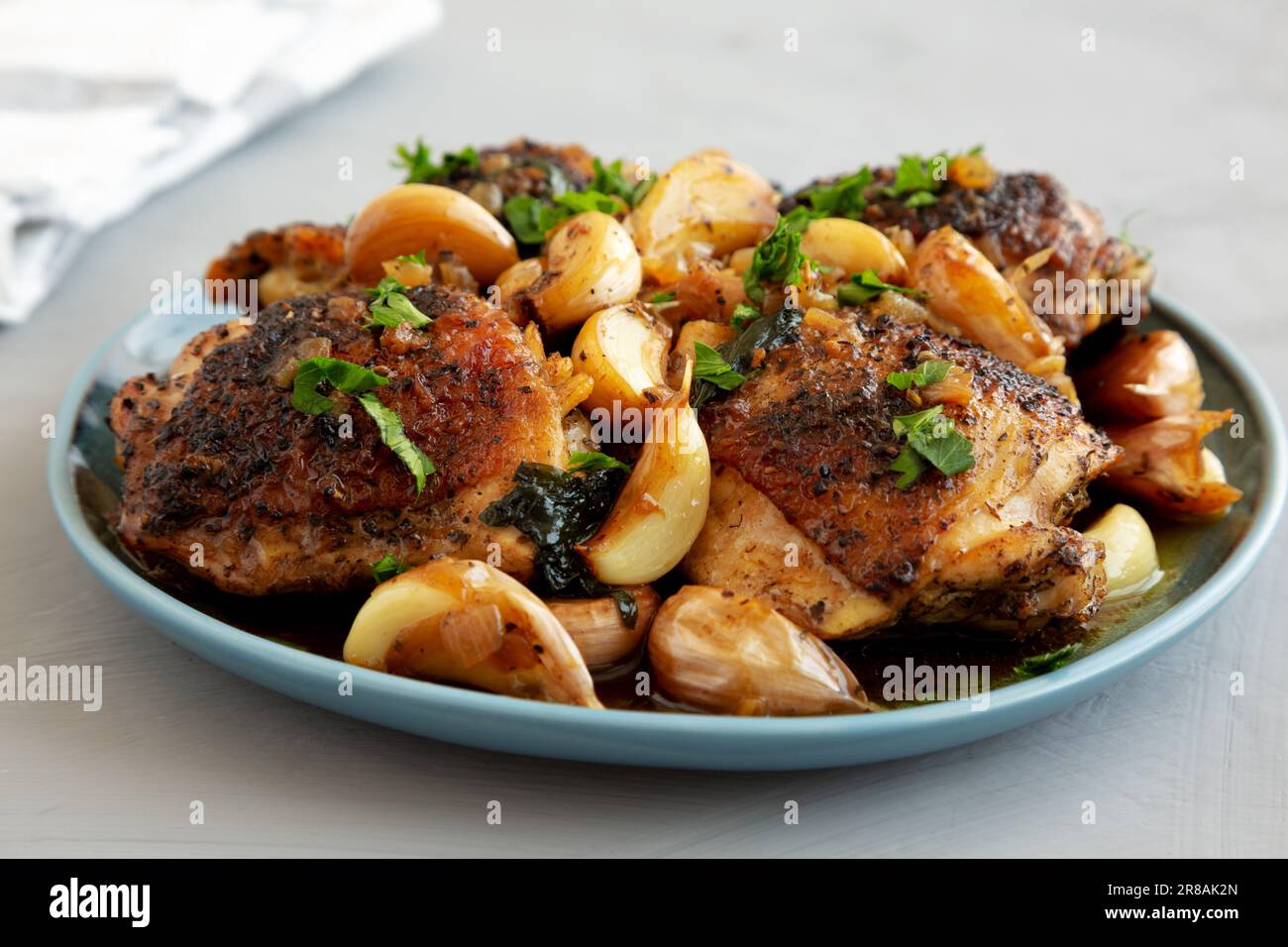 Chicken with forty cloves hi-res stock photography and images - Alamy
