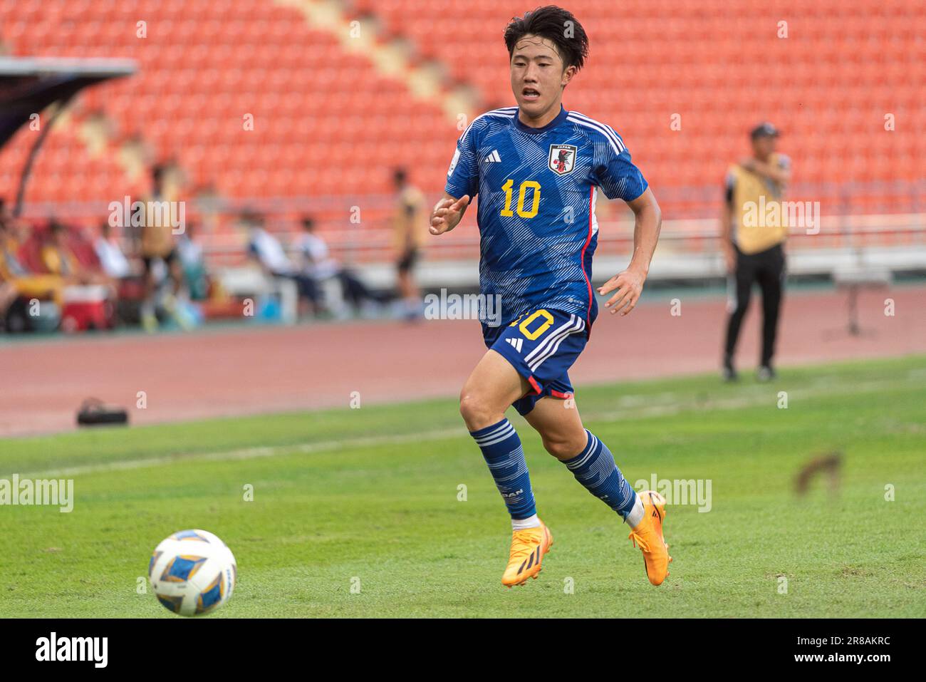 Bangkok, Thailand. 20th June, 2023. Ryunosuke Sato #10 of Japan seen in ...