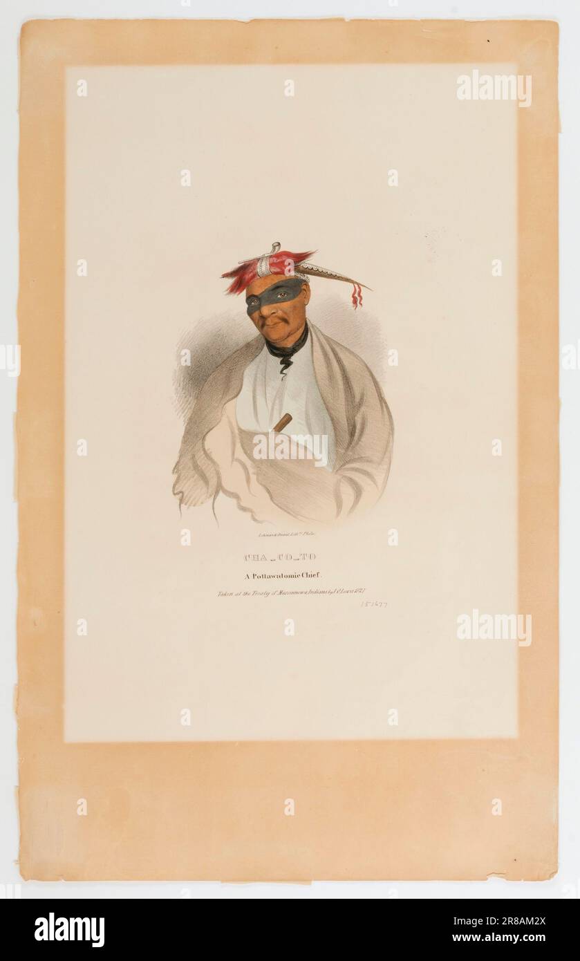 Cha-co-to, a Pottawatomine [] by James Otto Lewis, born Philadelphia ...