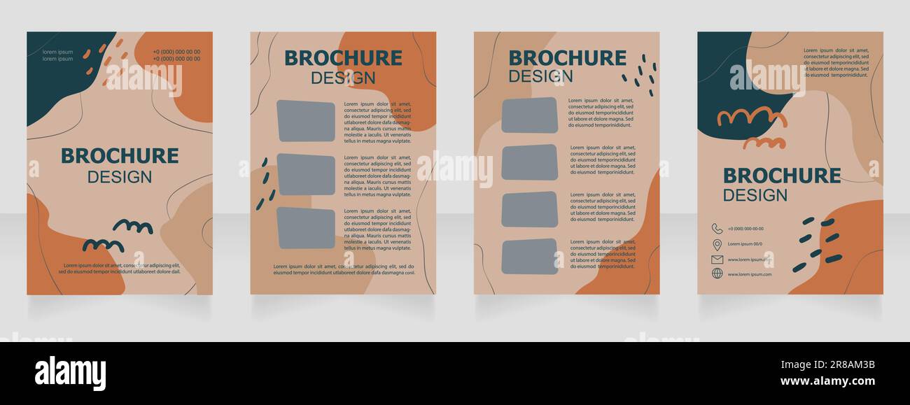 Street art educational course auction blank brochure design Stock ...