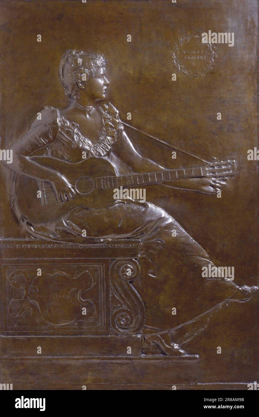 Violet Sargent 1890 by Augustus Saint-Gaudens, born Dublin, Ireland ...