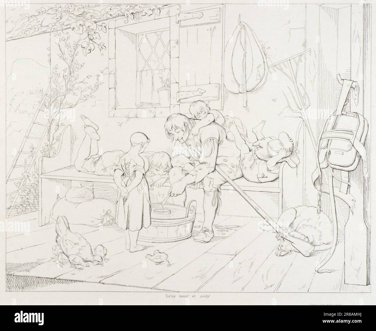 (Rip Van Winkle, illustration) Rip Amusing Children 1848 by Felix ...