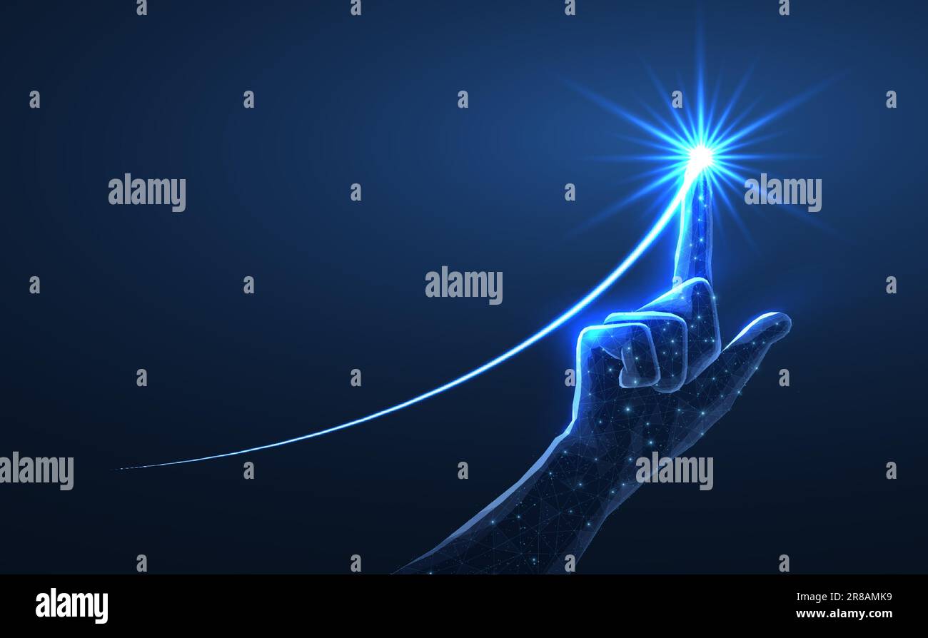 Growth. Rising success graph chart with a neon line. Upward trend ...