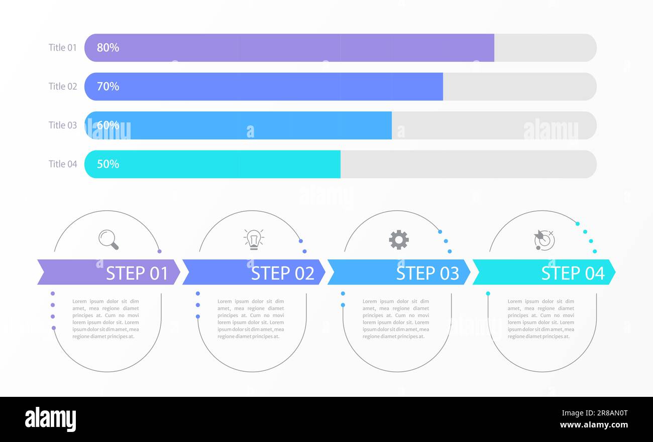 Success bar graph infographic chart design template Stock Vector Image ...
