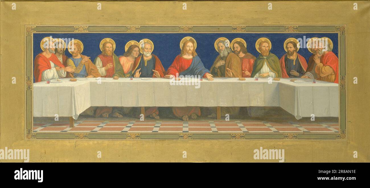 The Last Supper 1915-1925 by H. Siddons Mowbray, born Alexandria, Egypt ...