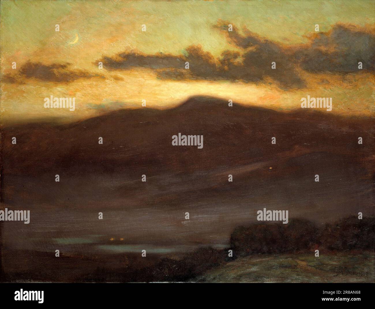 Sunset, Mount McIntyre 1907 by James Henry Moser, born Whitby, Ontario ...