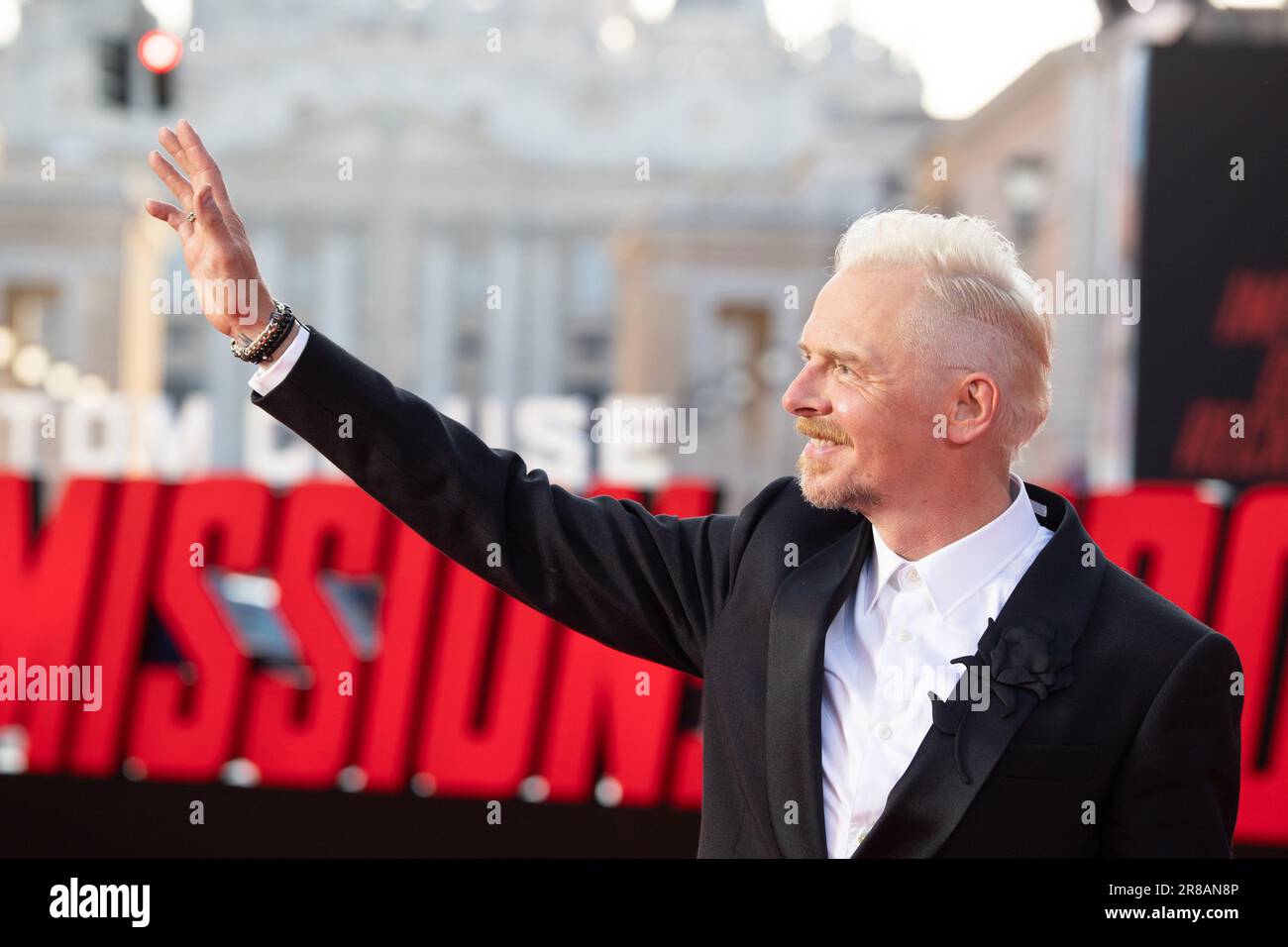 Simon Pegg attends the Global Premiere of Paramount Pictures' "Mission ...