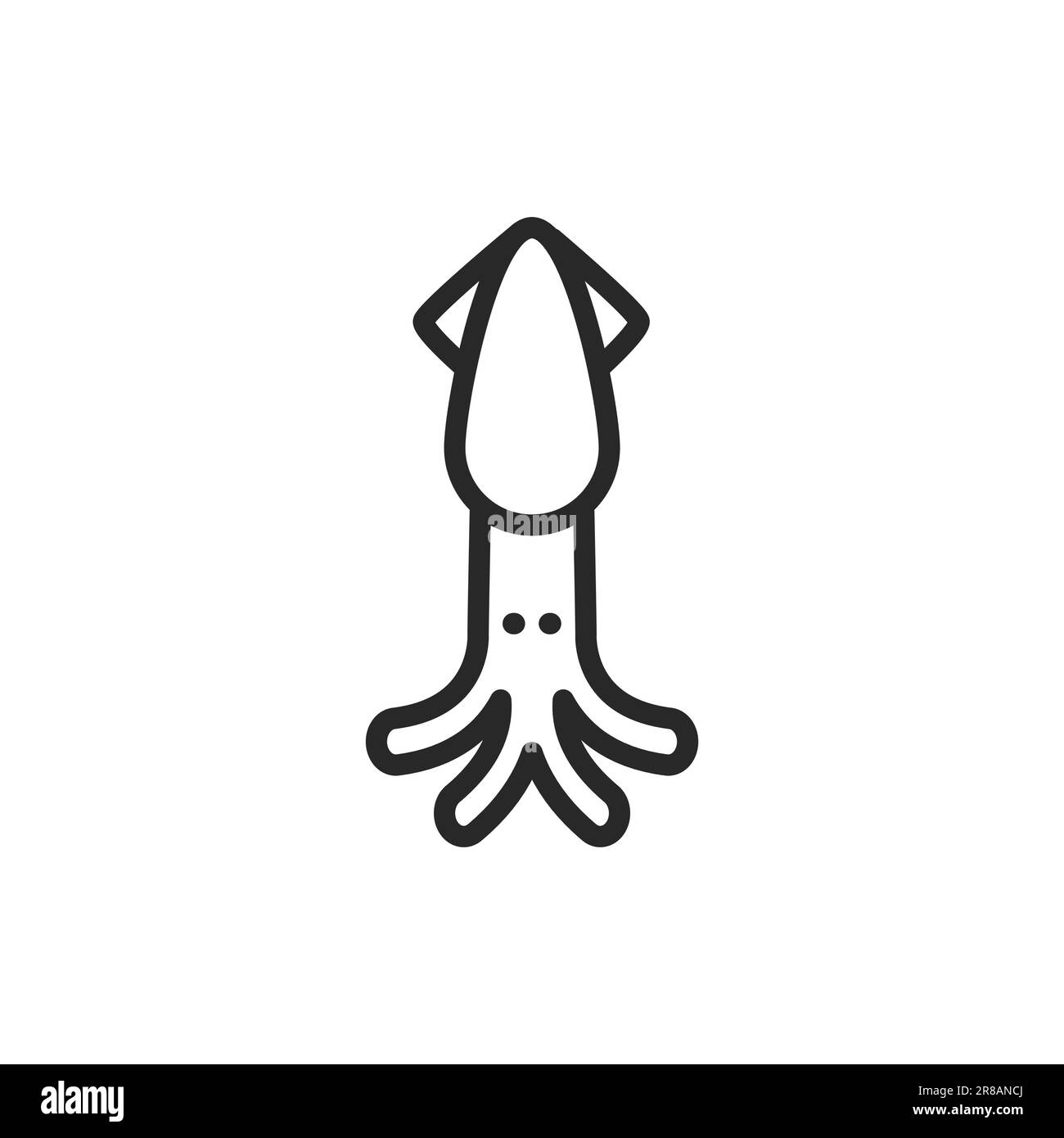 Squid color line icon. Pictogram for web page, mobile app, promo ...