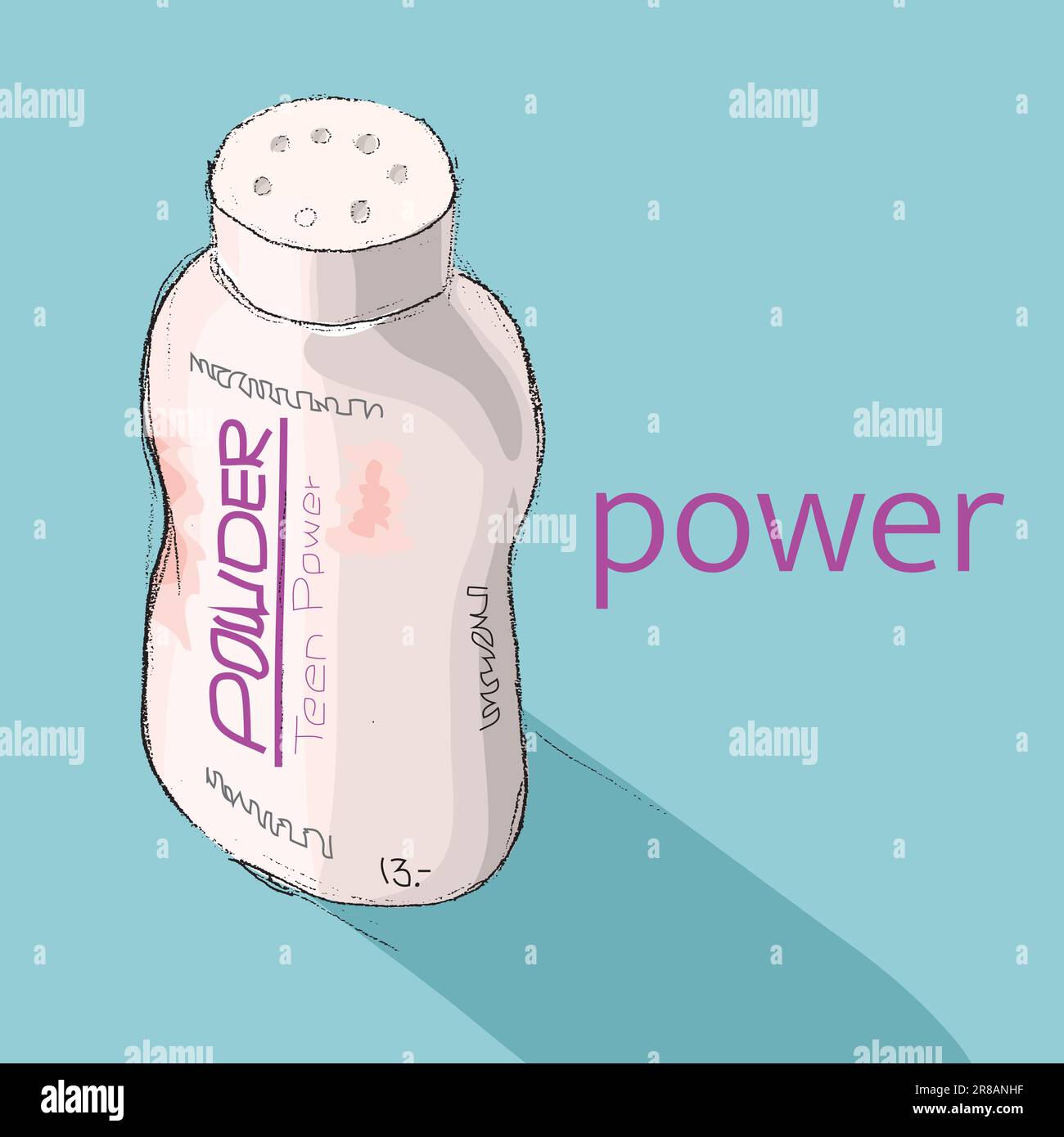 powder sketch pencil style Stock Vector Image & Art - Alamy