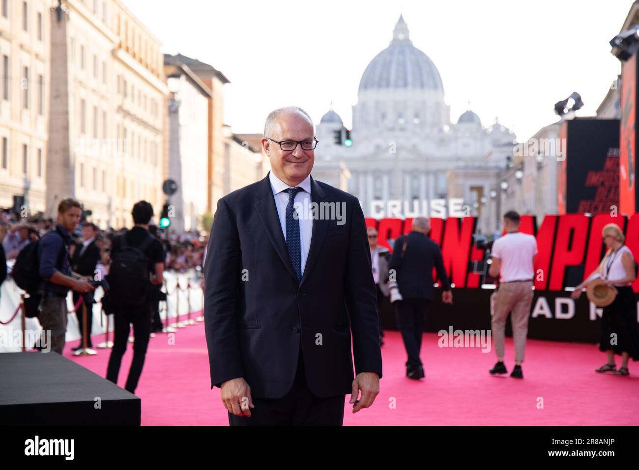 Mayor of Rome , Roberto Gualtieri attends the Global Premiere of ...
