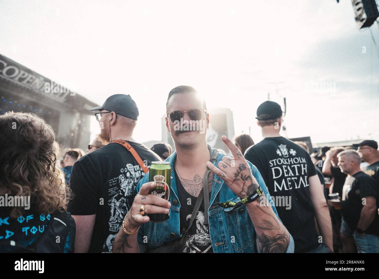 Copenhagen, Denmark. 15th, June 2023. Festival goers attend one of many ...