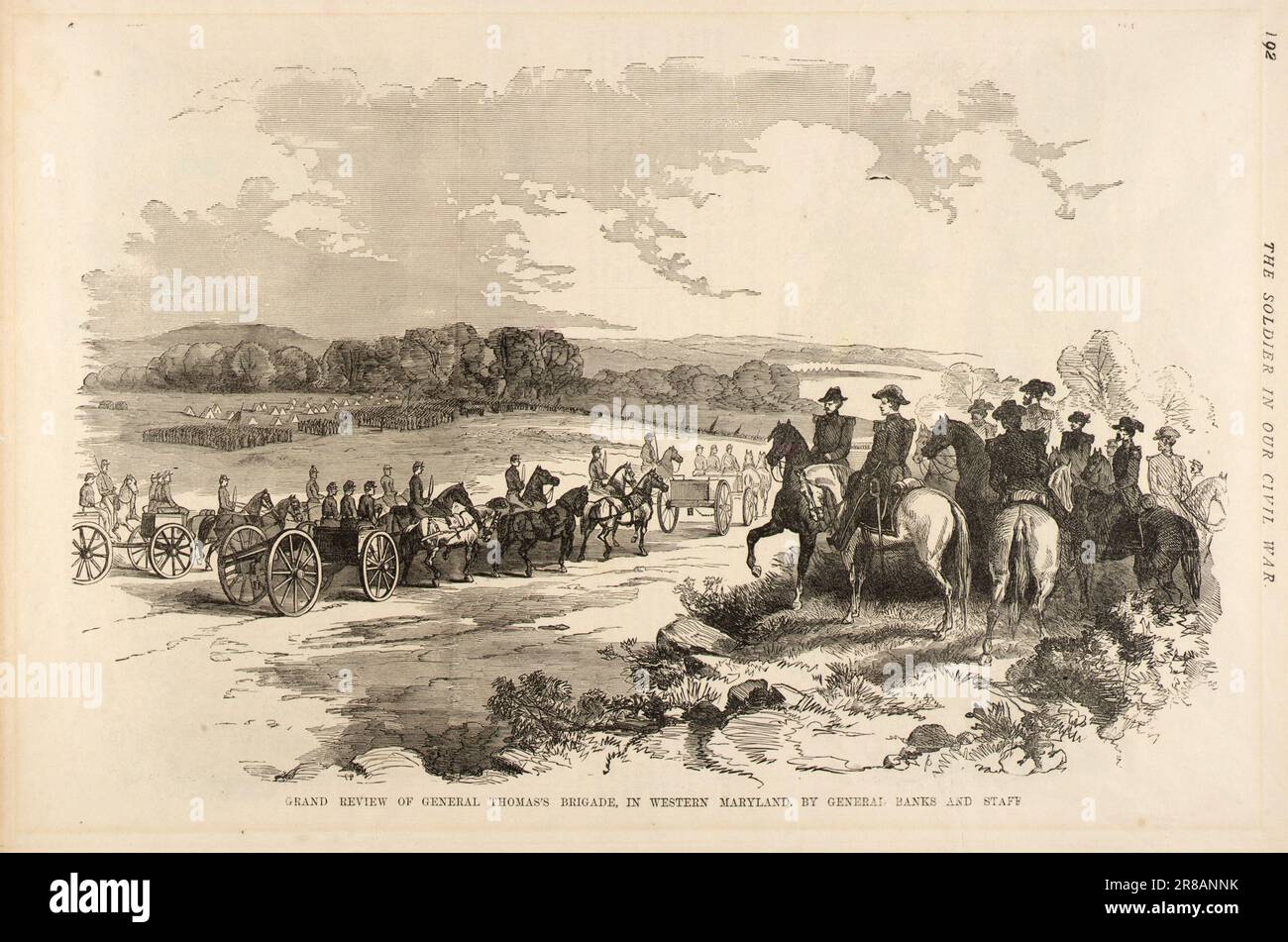 Grand Review of General Thomas's Brigade, in Western Maryland by ...