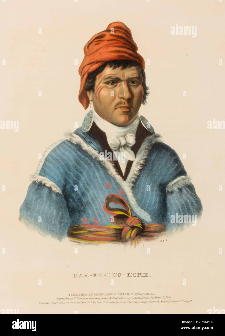 NAH-ET-LUC-HOPIE., from History of the Indian Tribes of North America ...