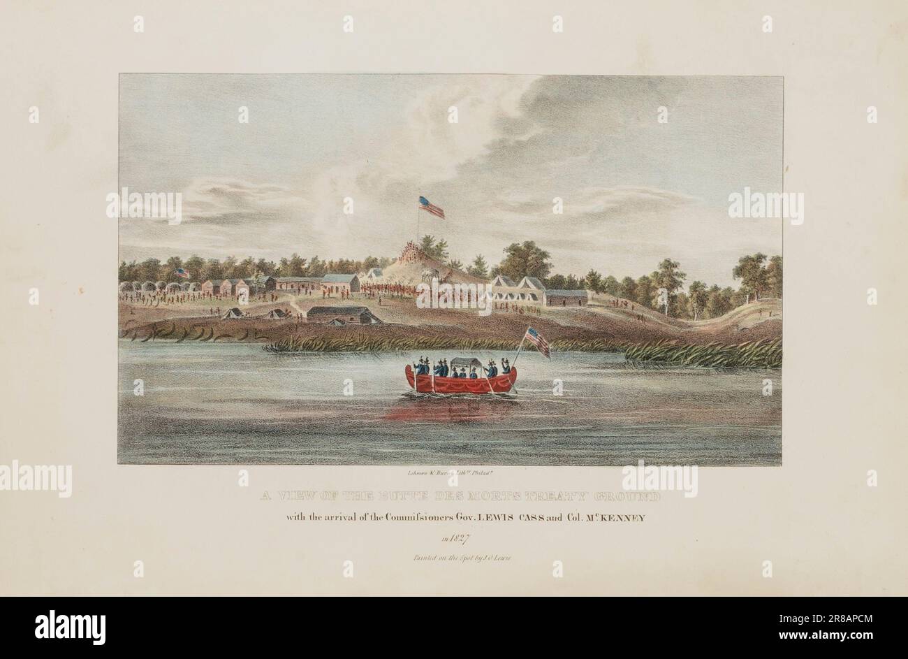 A View of the Butte Des Morts Treaty Ground; With the Arrival of the ...