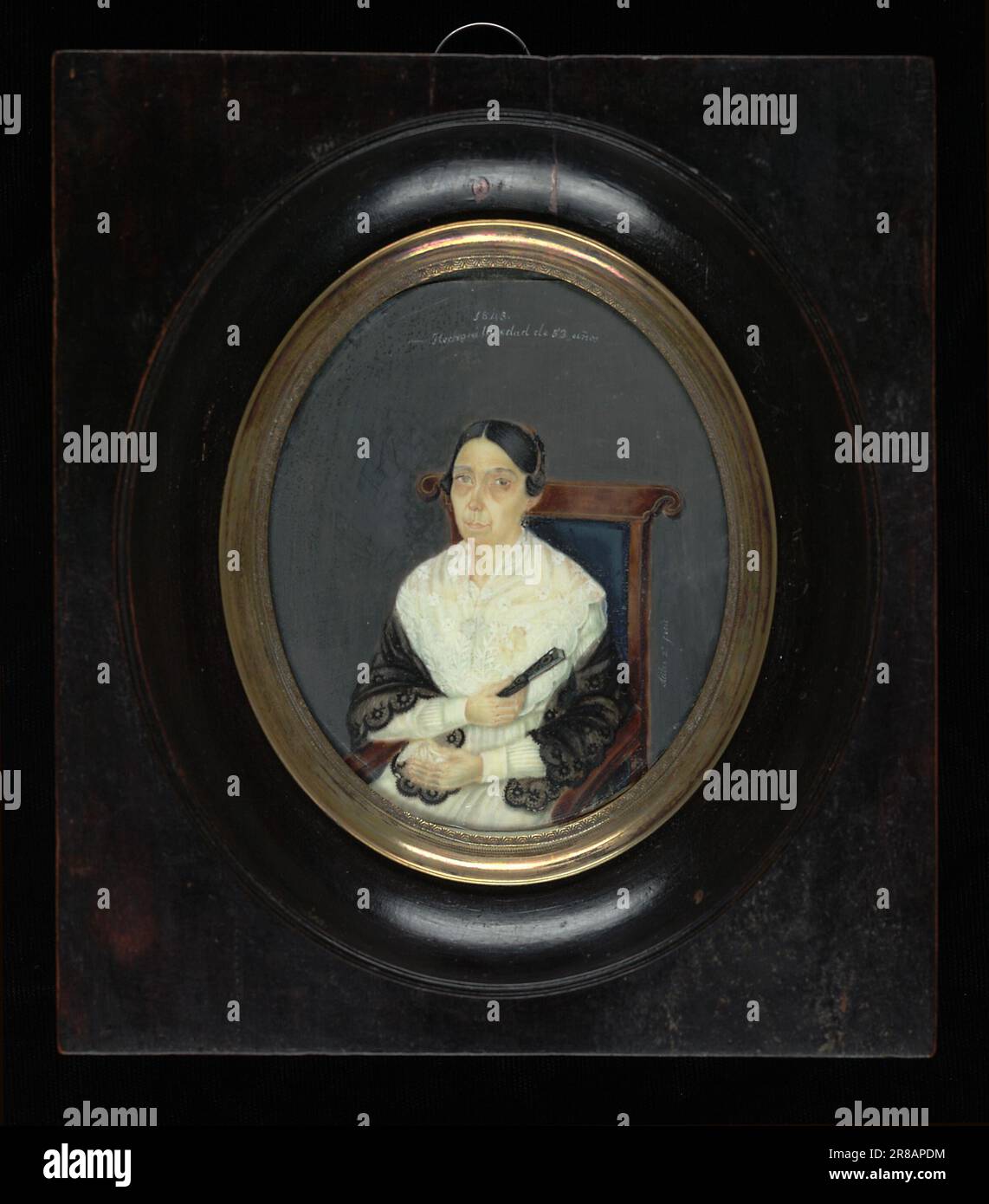 Dama desconocida (Unknown Lady) 1843 by Ramon Atiles-Perez, born Ponce ...