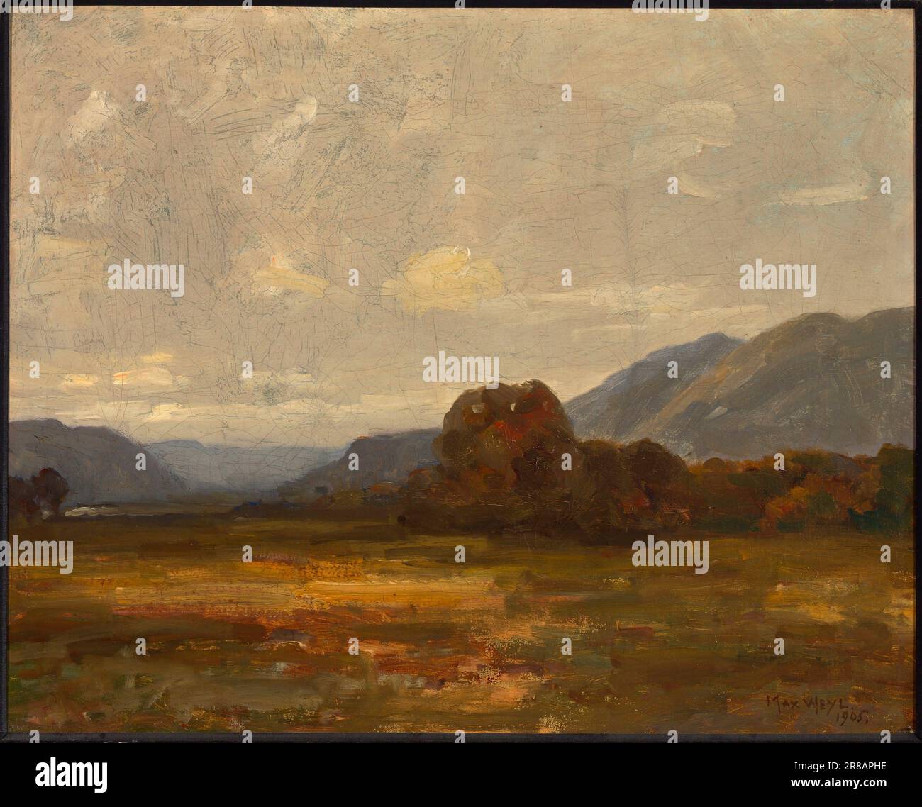 Landscape 1905 by Max Weyl, born Muhlen-on-Neckar, Germany 1837-died ...