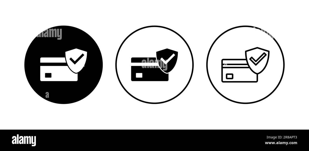 Credit card icon set. Credit card payment icon vector Stock Vector ...