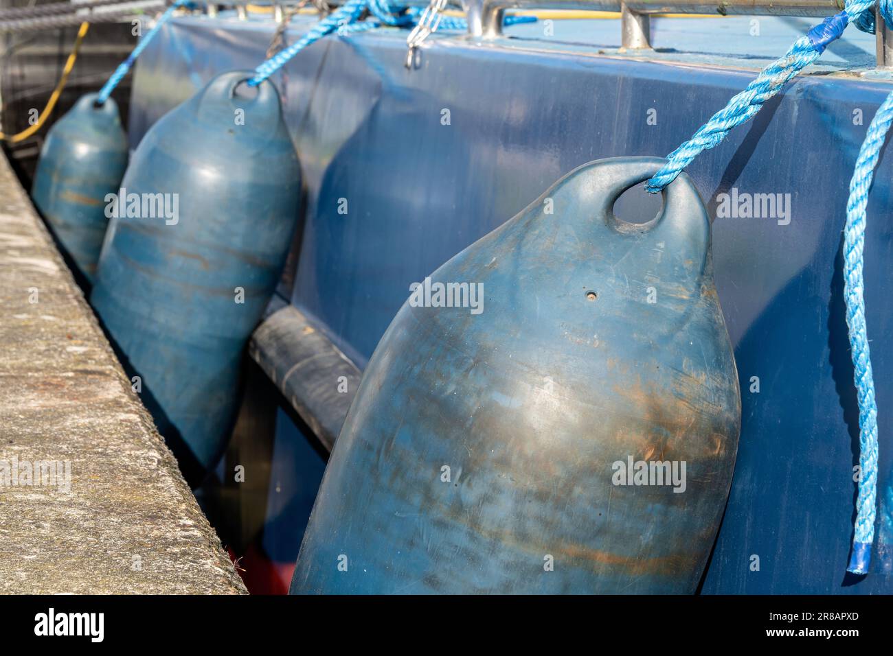 Rubber quay fenders hi-res stock photography and images - Alamy