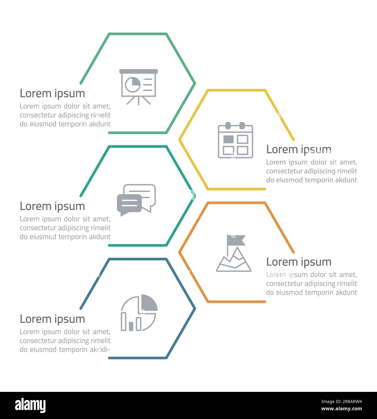 Solutions for business infographic chart design template Stock Vector ...