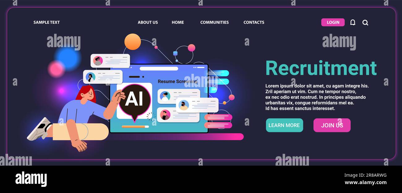 hr manager choosing resume with photo and personal info of new ...
