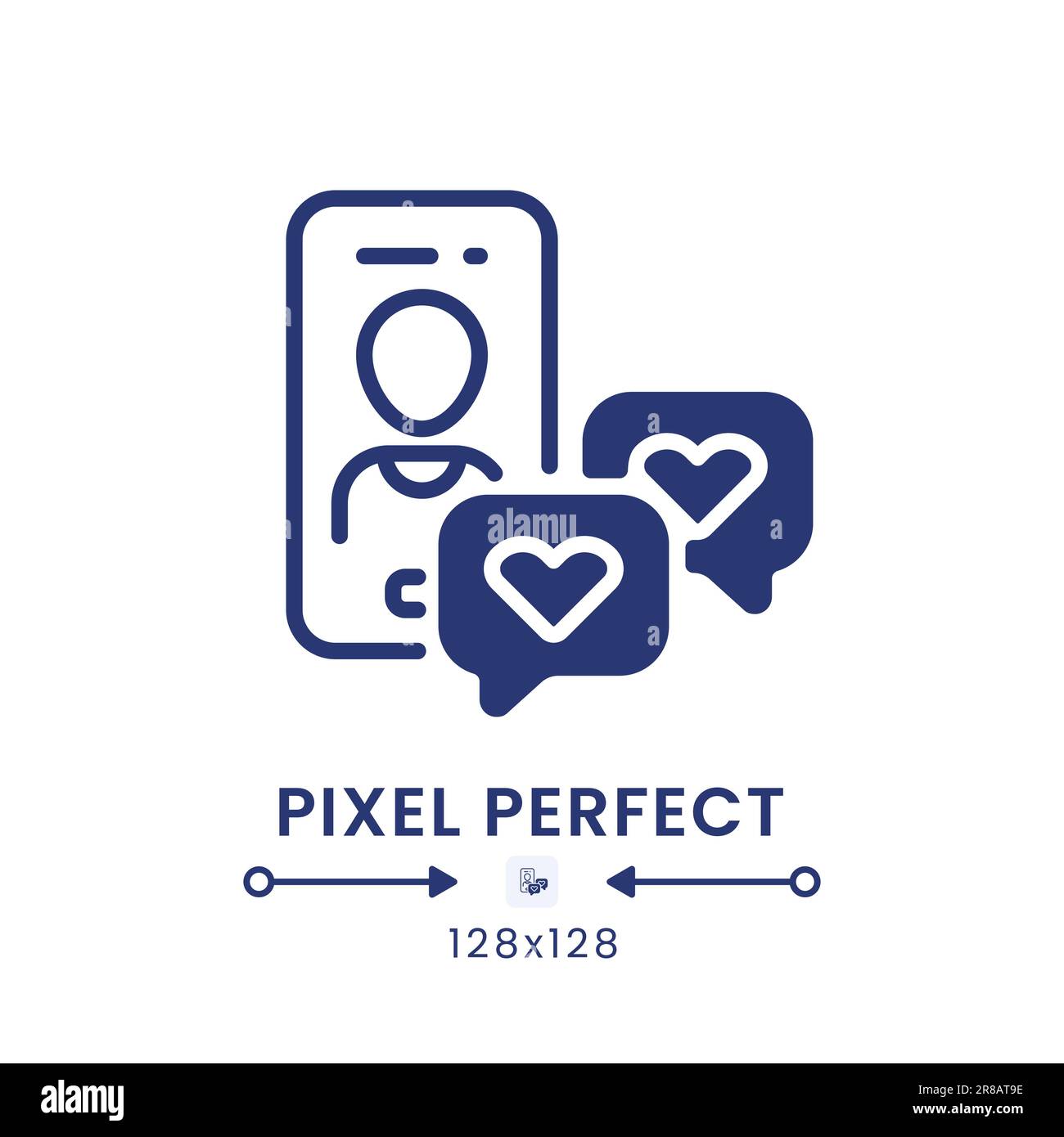 Dating app profile interface Cut Out Stock Images & Pictures - Alamy