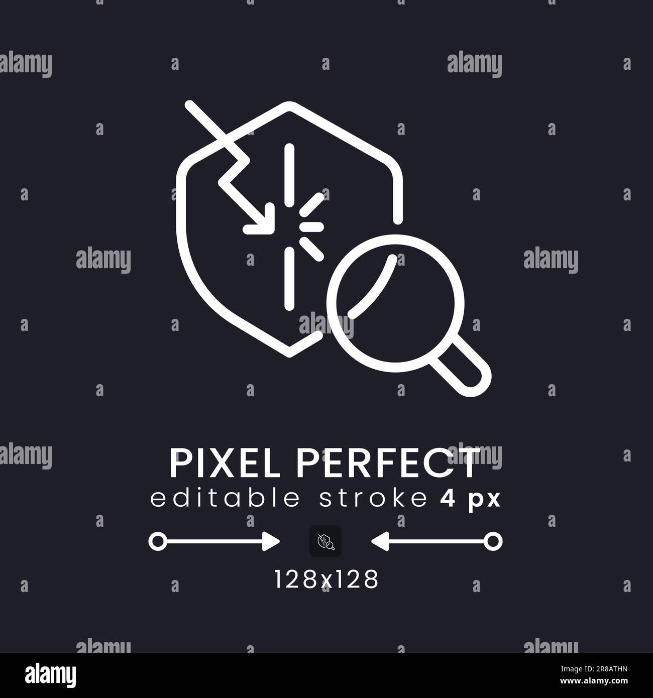 Penetration test white linear desktop icon on black Stock Vector Image ... Penetration test white linear desktop icon on black Stock Vector Image ...
