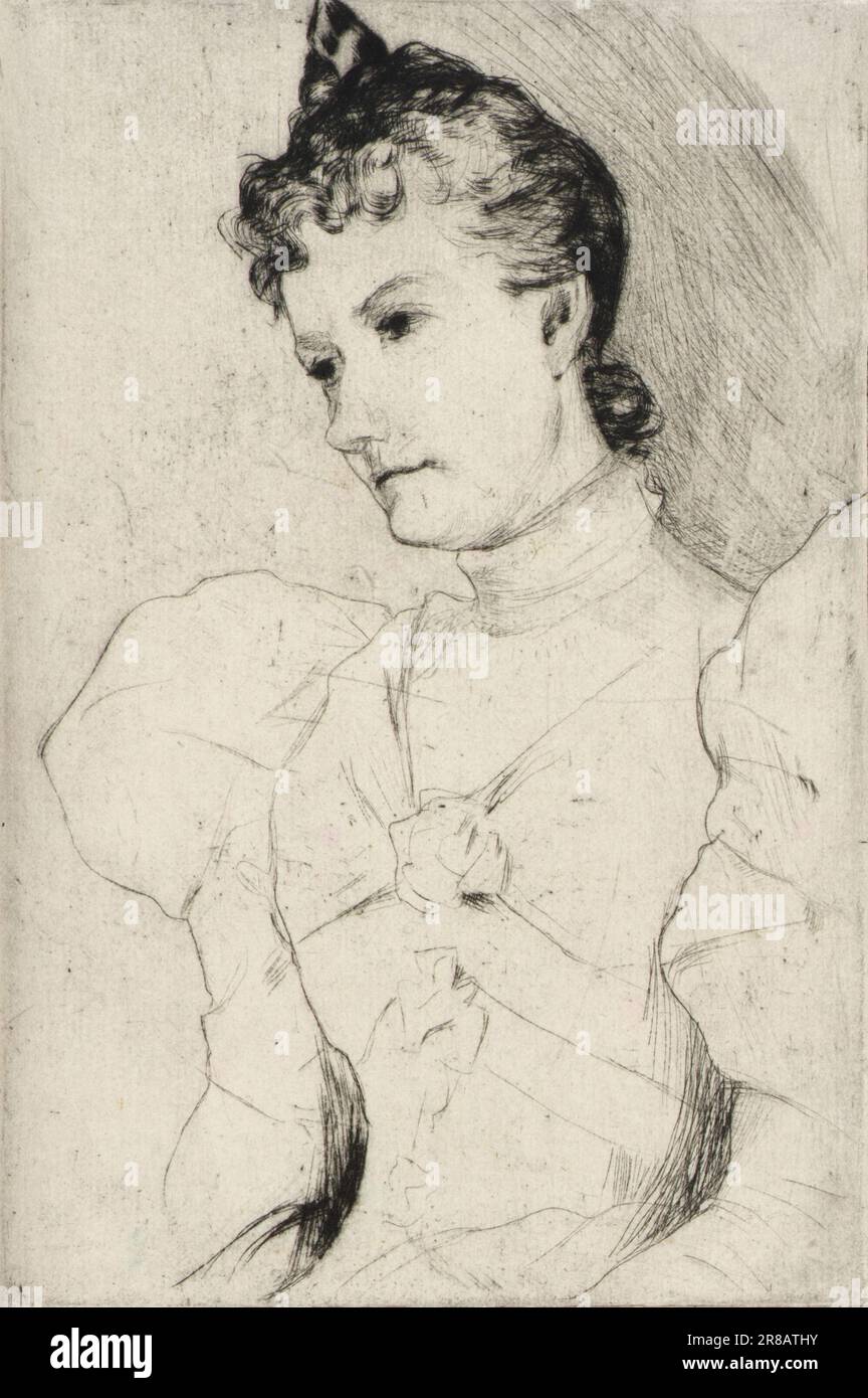 Portrait of Miss Ross ca. 1887-1893 by J. Alden Weir, born West Point ...