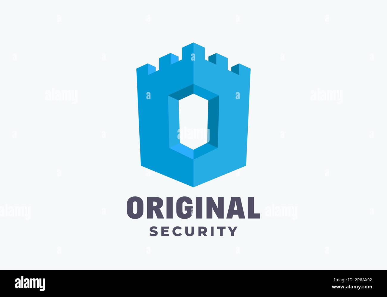 Original Security Abstract Vector Emblem Logo Template. Capital letter ...