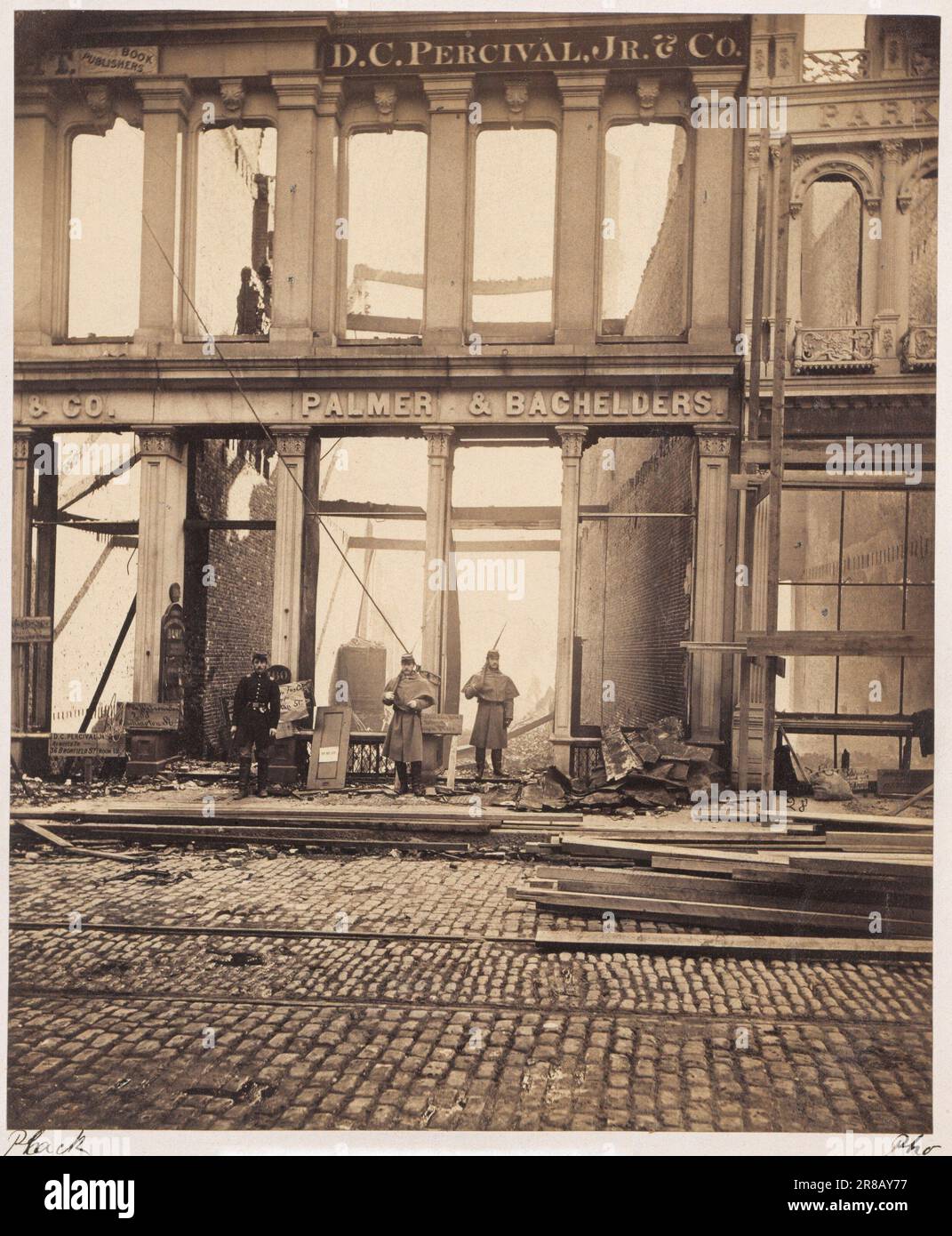After the Boston Fire, Washington Street 1872 by James Wallace Black ...