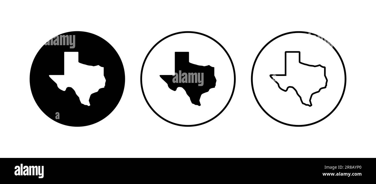 Texas state outline border sign hi-res stock photography and images - Alamy