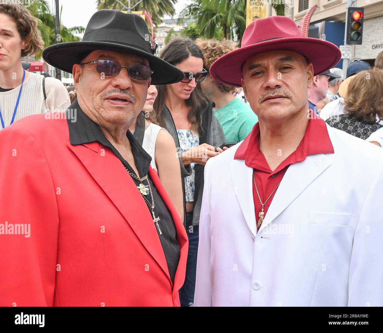 Beverly Hills, California, USA. 18th June, 2023. Two attendees in zoot ...
