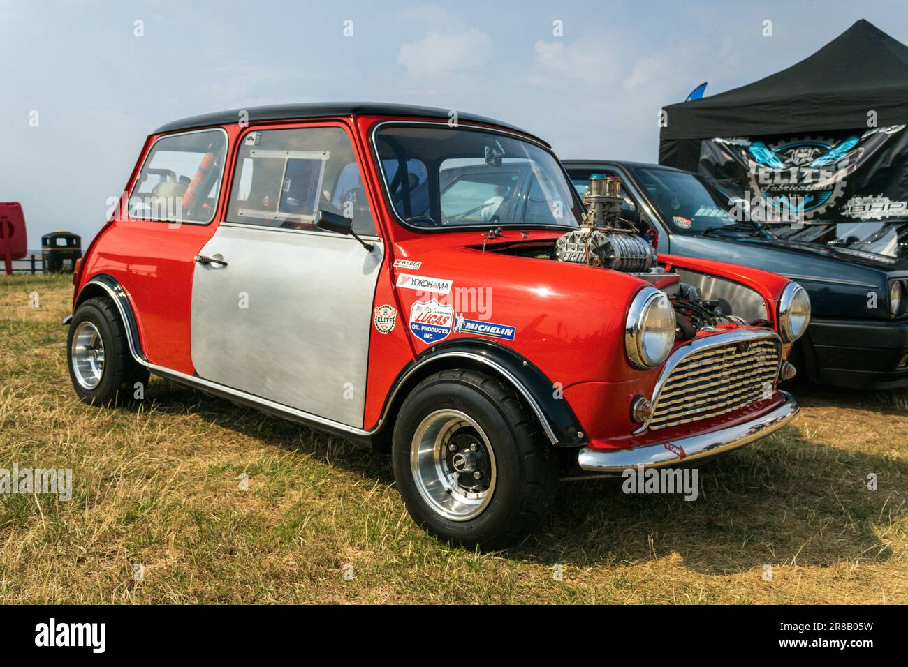 Mini rally car. Classic Cars on Lytham Green 2023 Stock Photo - Alamy