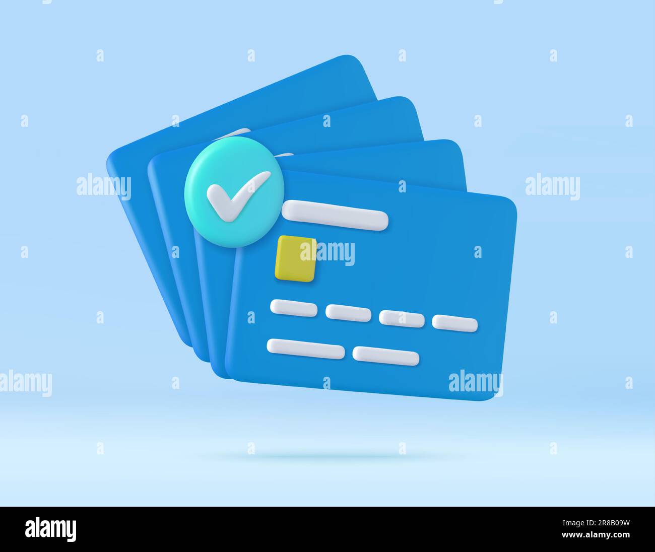 3D credit card Stock Vector Image & Art - Alamy