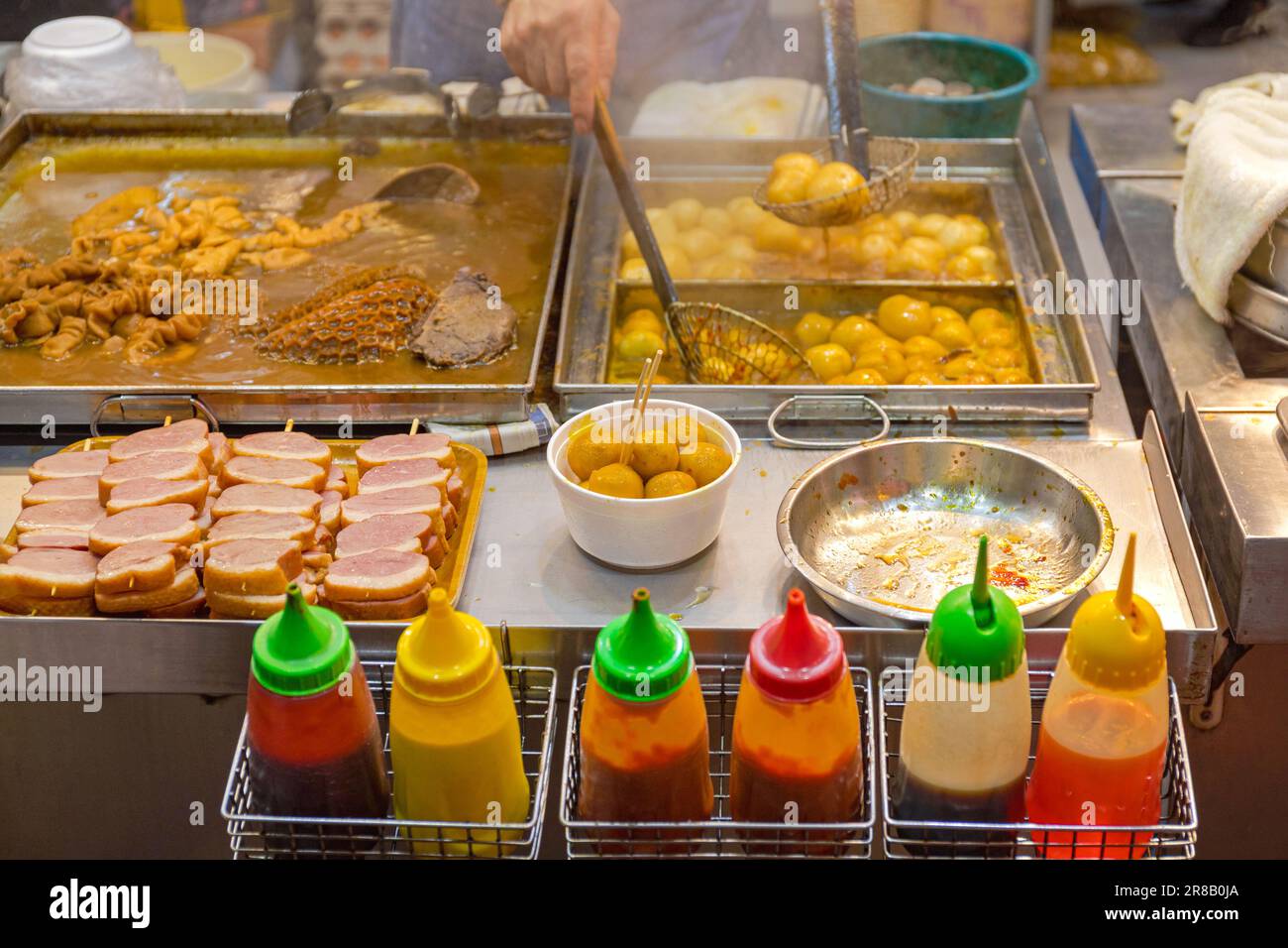 Deep Fried Fast Food Kitchen in Hong Kong Stock Photo - Alamy