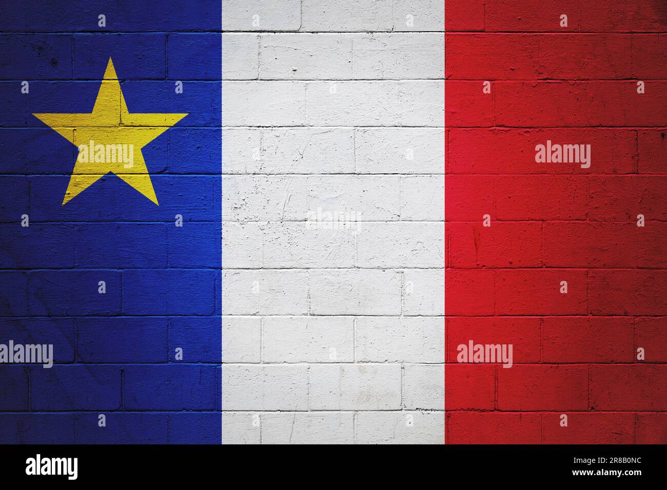 Acadian Flag Colouring