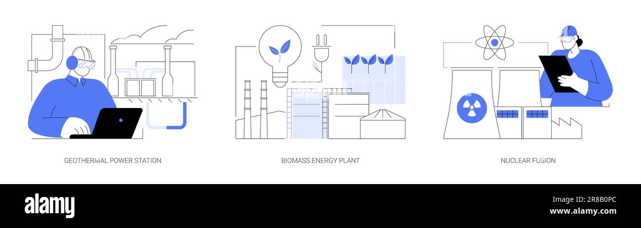 Renewable energy abstract concept vector illustrations Stock Vector ...