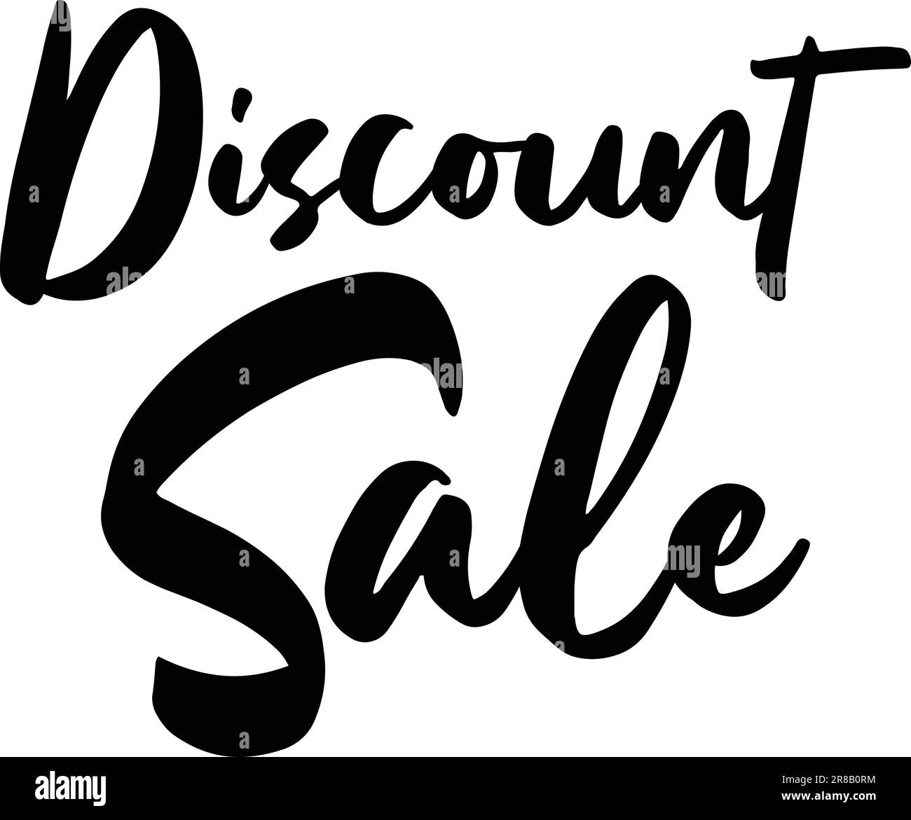 Bold Typography Text For Sale Banners Flyers and Templates Stock Vector ...