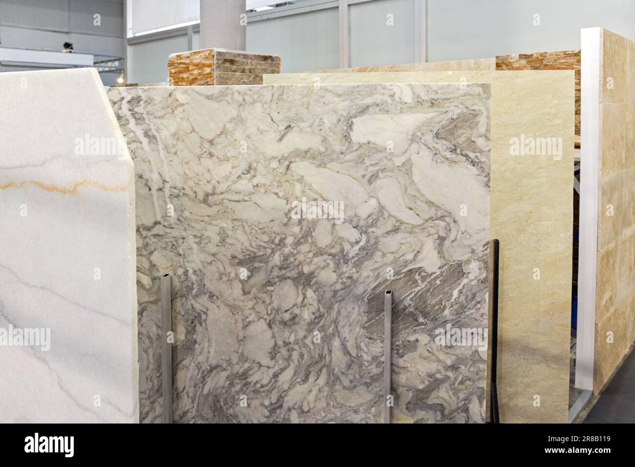 Slabs of Marble Stone Material at Construction Site Stock Photo - Alamy