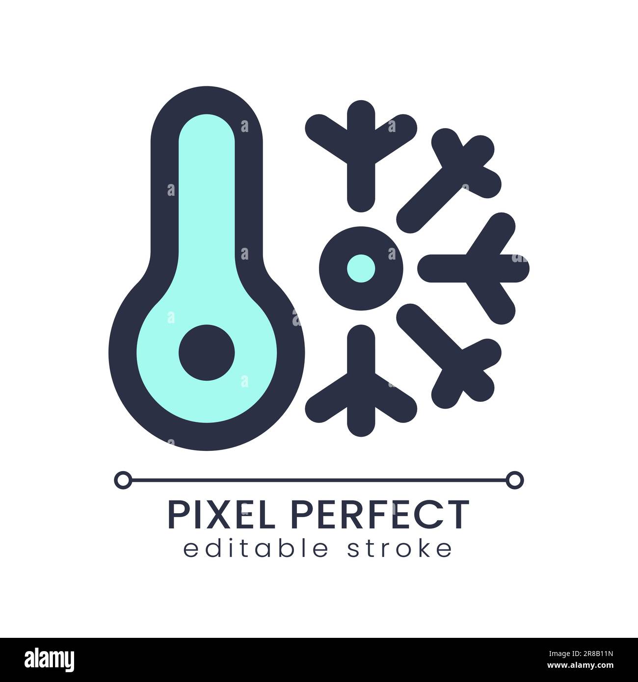 Climate control system pixel perfect RGB color ui icon Stock Vector Image & Art - Alamy