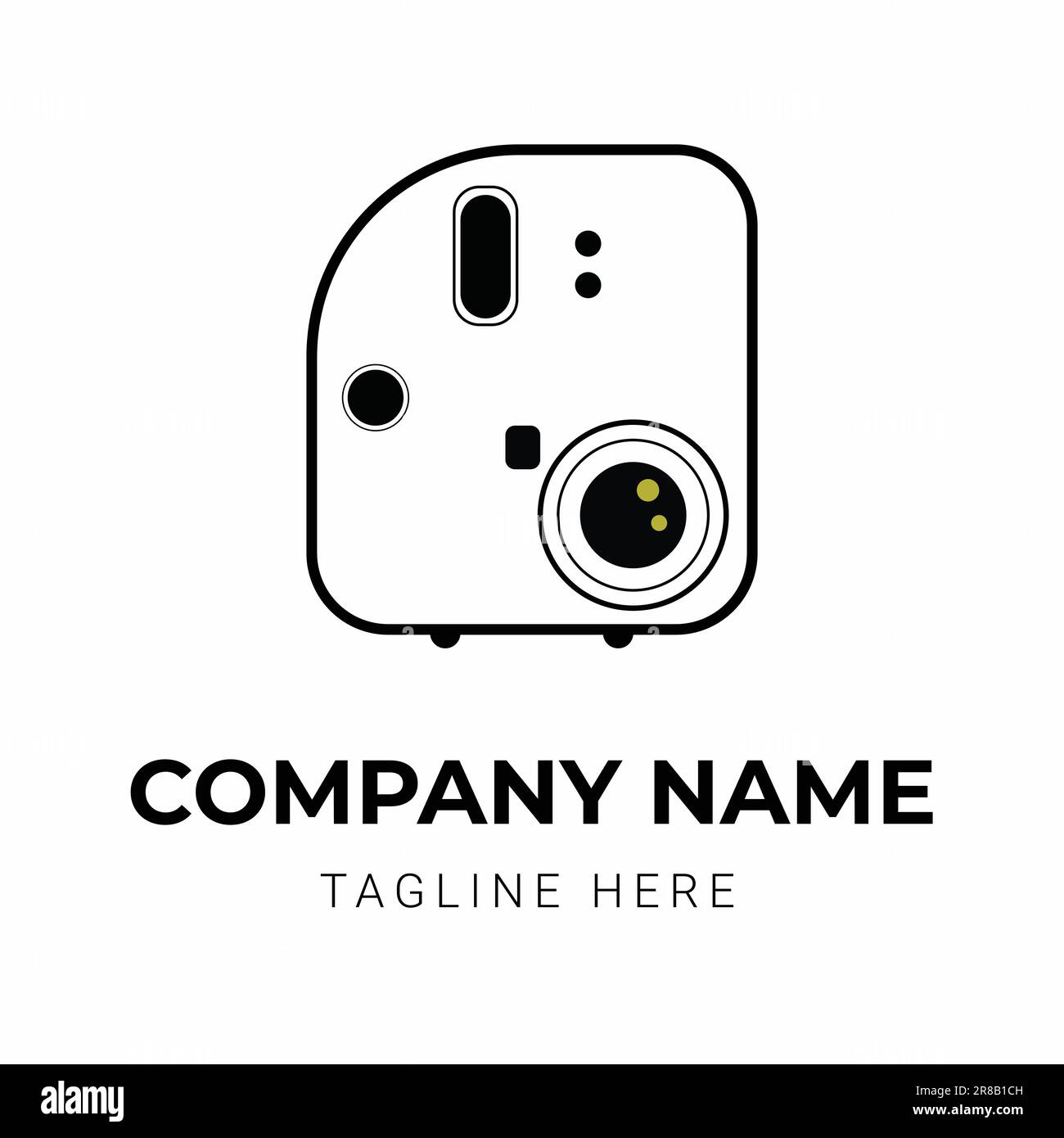 Abstract Camera logo design template Stock Vector Image & Art - Alamy