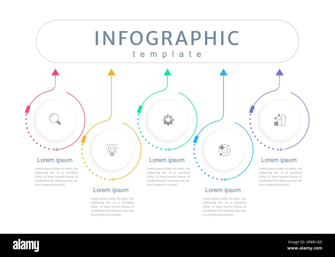 Cost reducing infographic chart design template Stock Vector Image ...