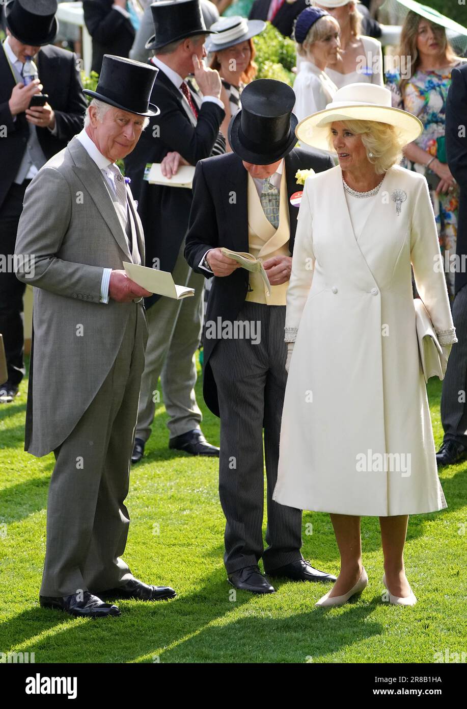 King Charles III (left) and Queen Camilla (right) with Royal Advisor to ...