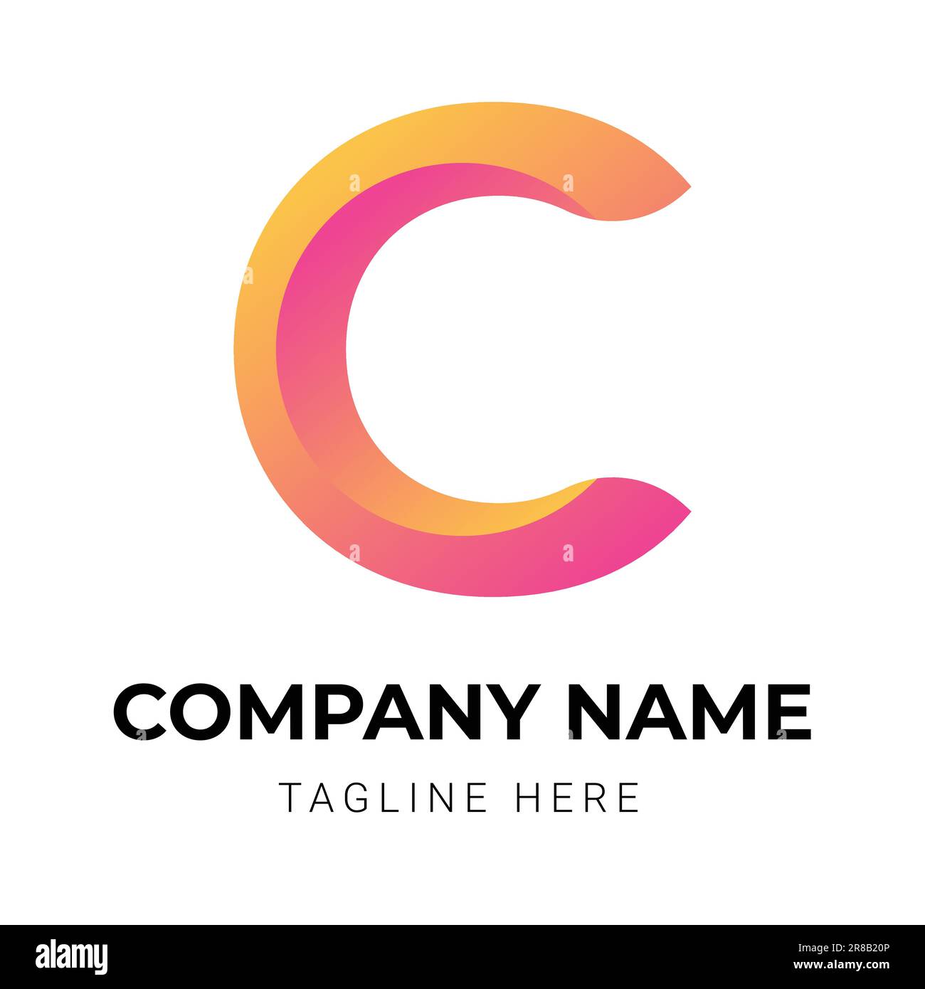 Letter gradient colorful logo design Stock Vector Image & Art - Alamy