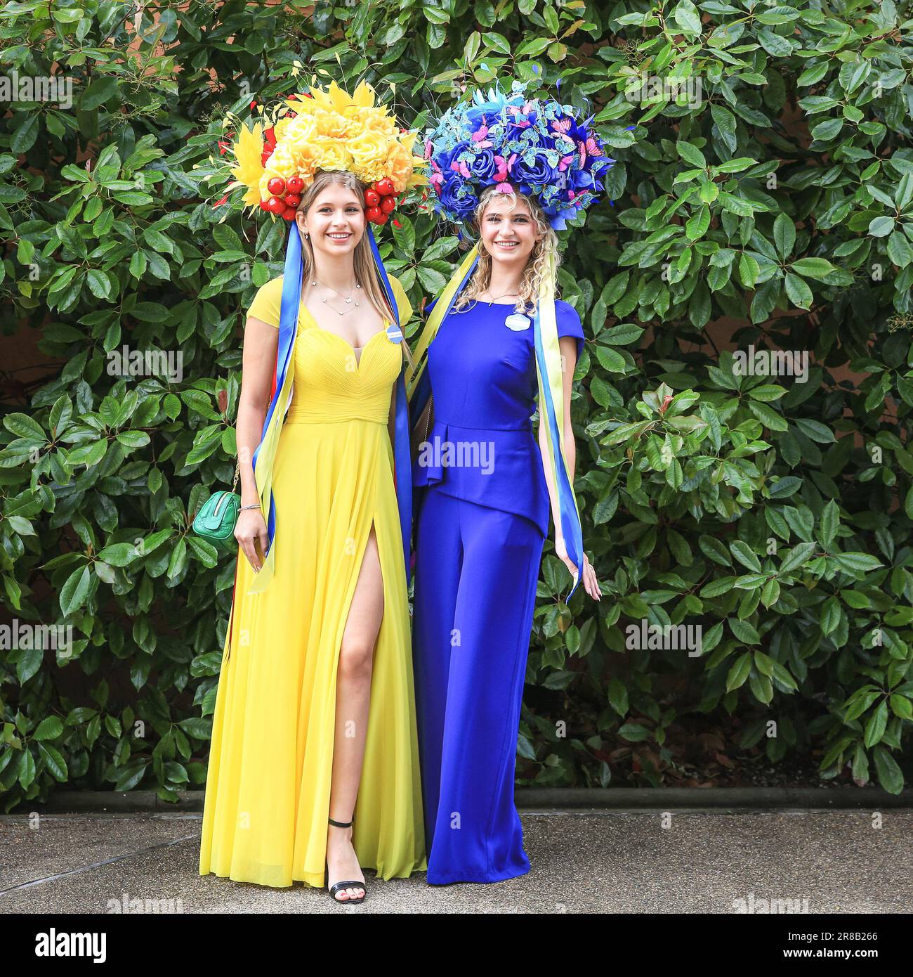 London, UK. 20th June, 2023. Anastasia Tutus and Olena Synychenko pose ...